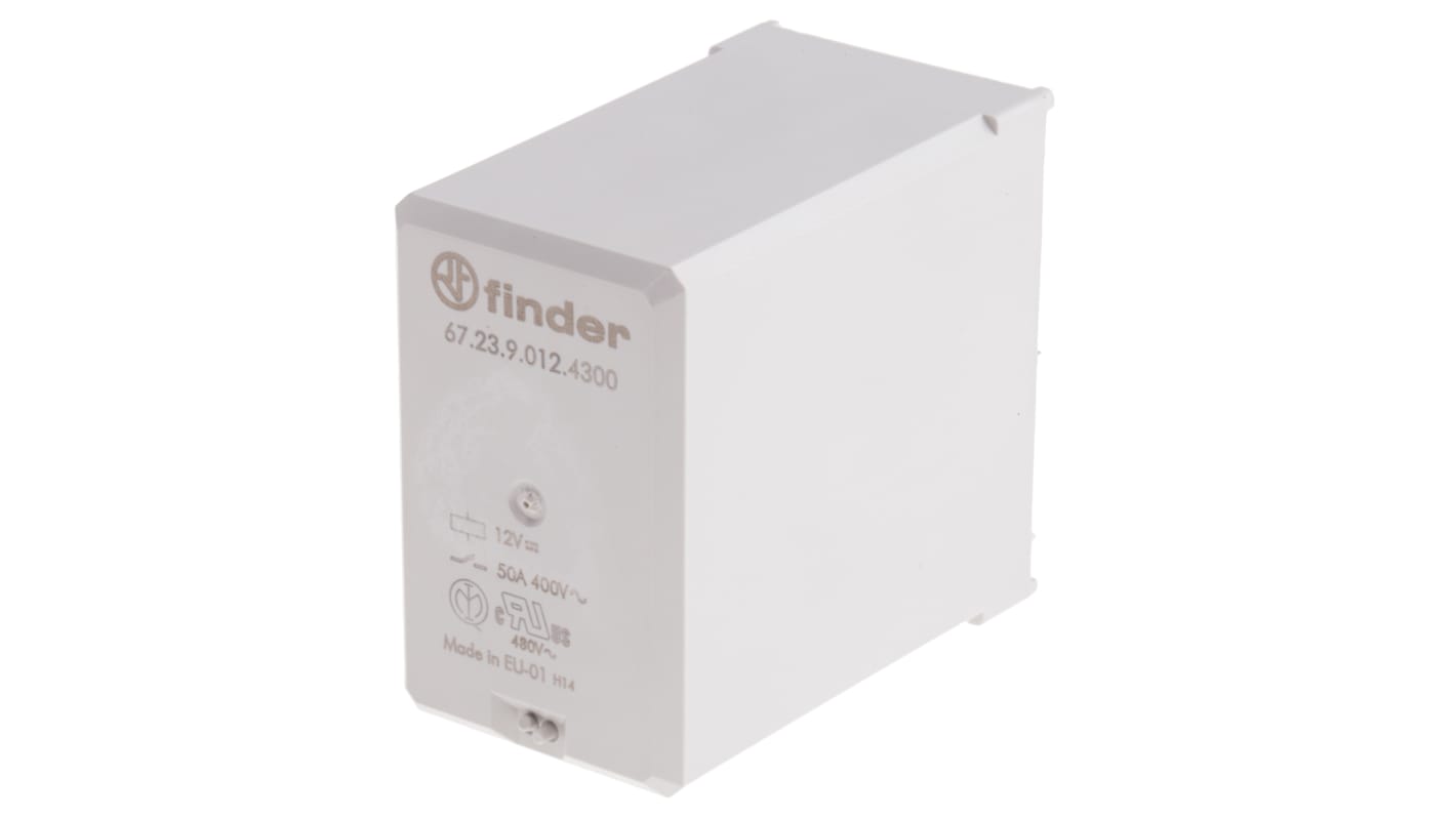 67.23.9.012.4300 | Finder PCB Mount Power Relay, 12V dc Coil, 50A ...