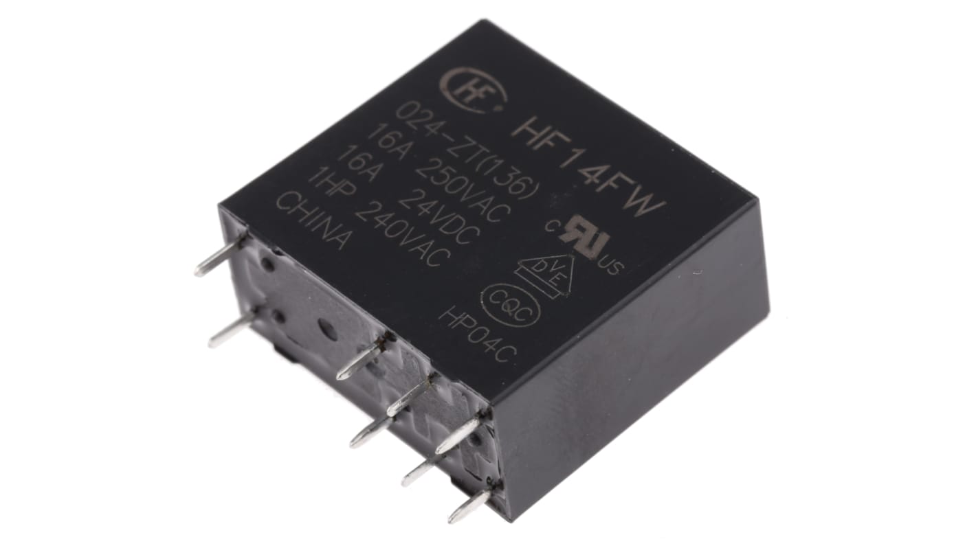 RS PRO PCB Mount Power Relay, 24V dc Coil, 20A Switching Current, SPDT | RS