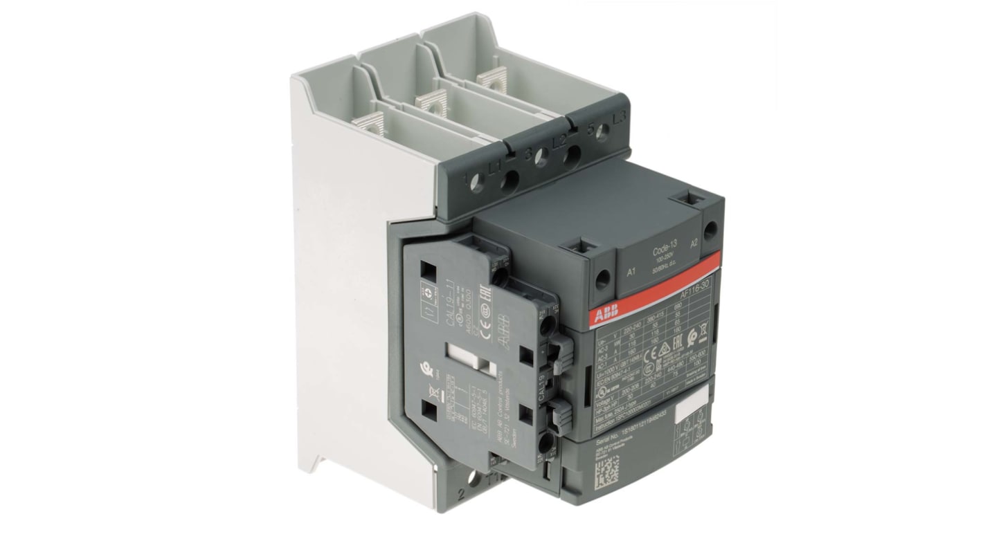 1SFL427002R1311 AF116-30-11B-13 | ABB AF116 AF Contactor, 230 V ac Coil, 3-Pole, 160 A, 55 kW ...