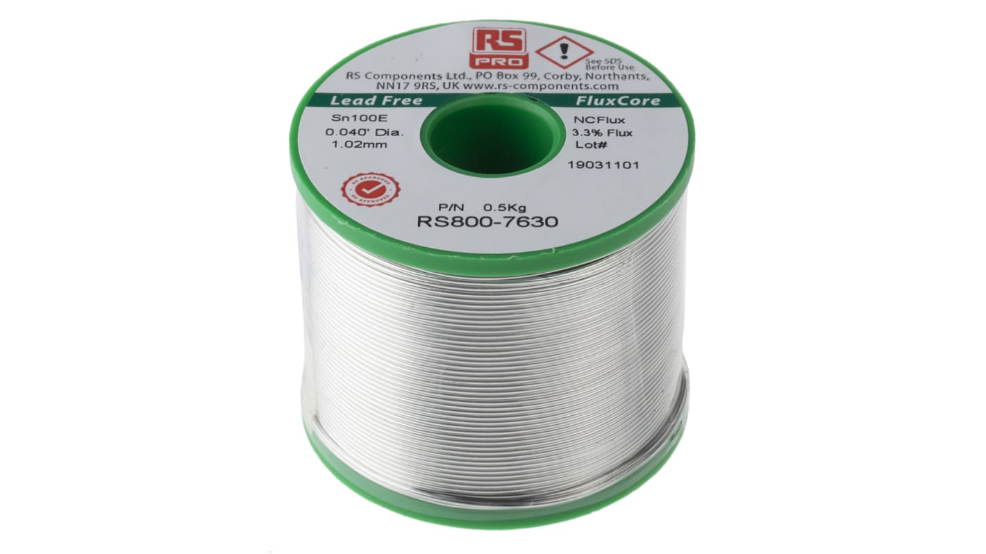 RS PRO Wire, 1.01mm Lead Free Solder, 228°C Melting Point | RS