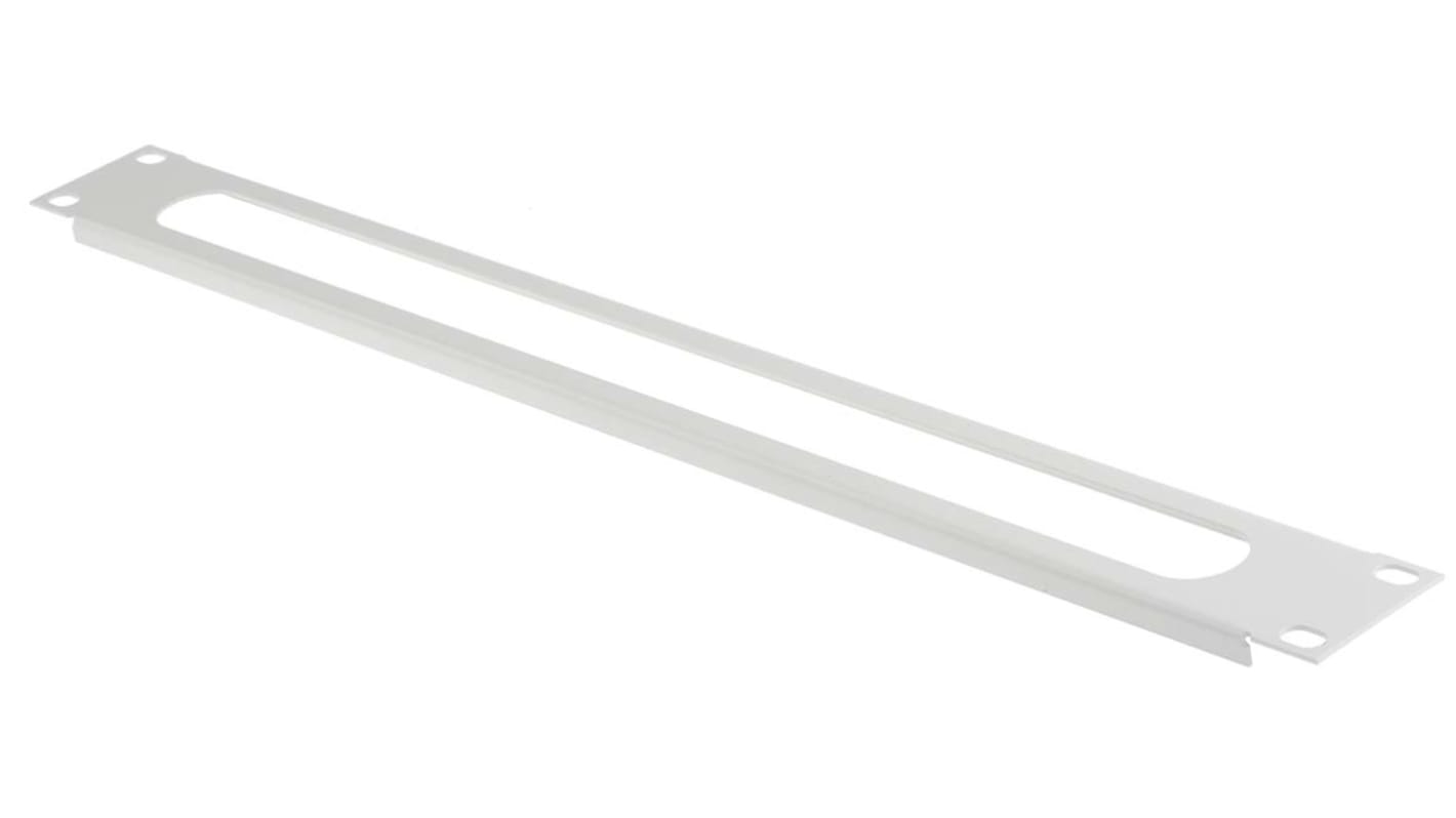 RS PRO Steel Cable Entry Panel for Use with 1U Rack Unit, 483 mm x 9 mm ...