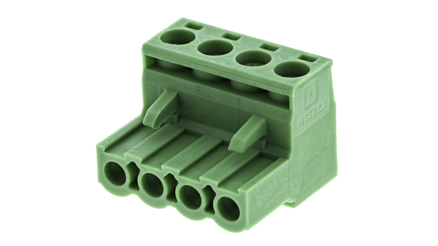 1754481 | Phoenix Contact 5mm Pitch 4 Way Pluggable Terminal Block ...