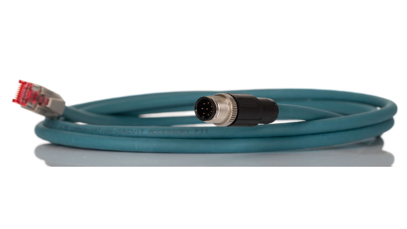 1406117 | Phoenix Contact Cat5 Straight Male M12 to Straight Male RJ45 ...