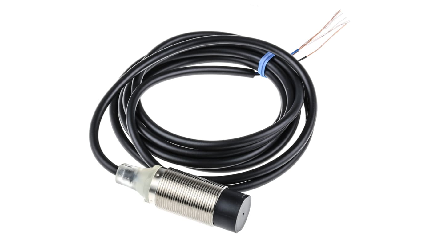E2B-M18KN16-WP-B1 2M | Omron Inductive Barrel-Style Proximity Sensor, M18 x 1, 16 mm Detection ...
