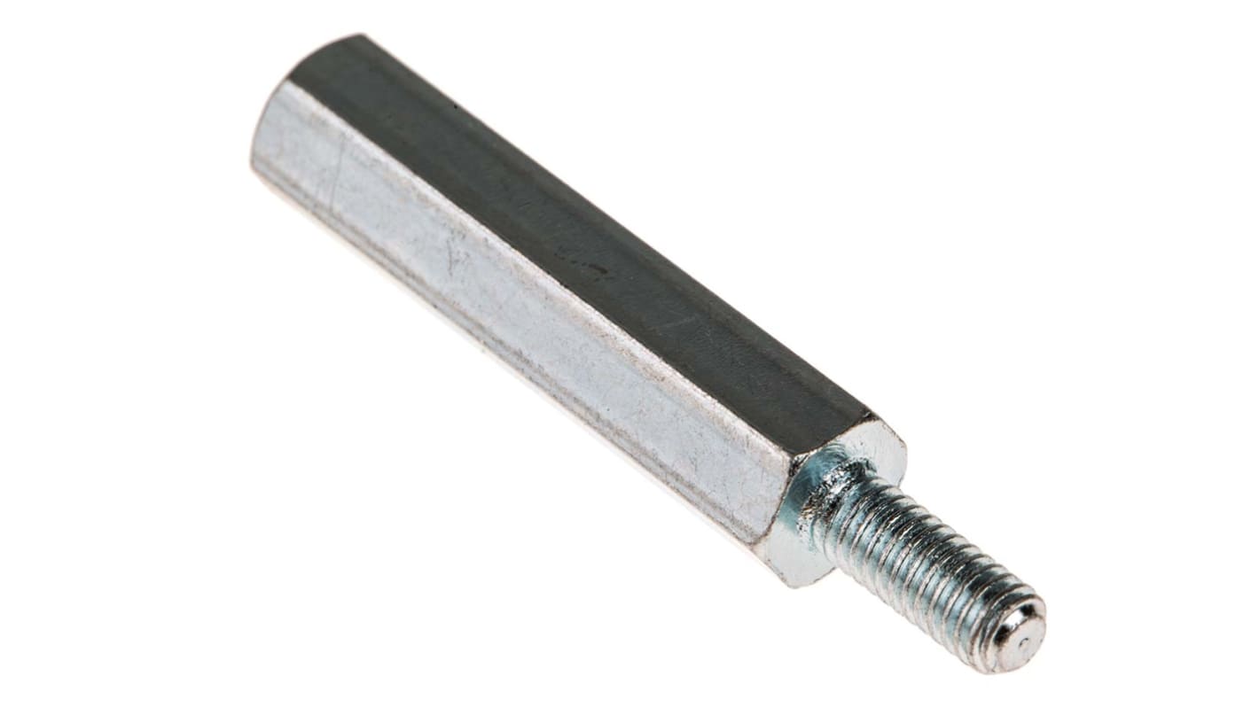 RS PRO Standoff, M4 x M4 Thread, 30mm Body, Steel, Male/Female, 10mm ...