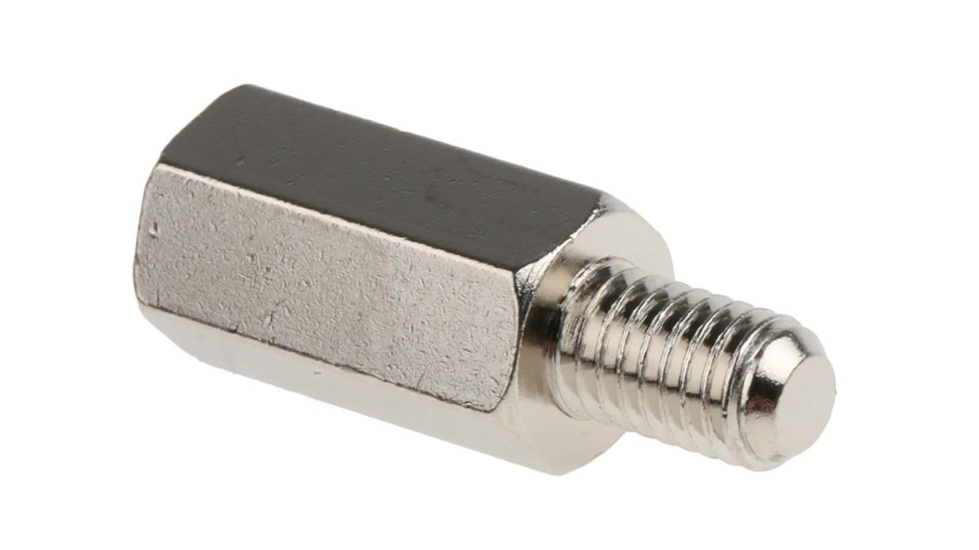 RS PRO Standoff, M5 x M5 Thread, 15mm Body, Brass, Male/Female, 8mm ...