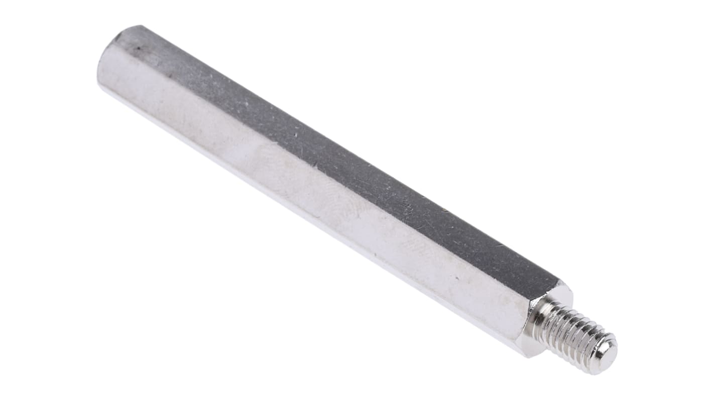 RS PRO Standoff, M5 x M5 Thread, 60mm Body, Brass, Male/Female, 8mm ...