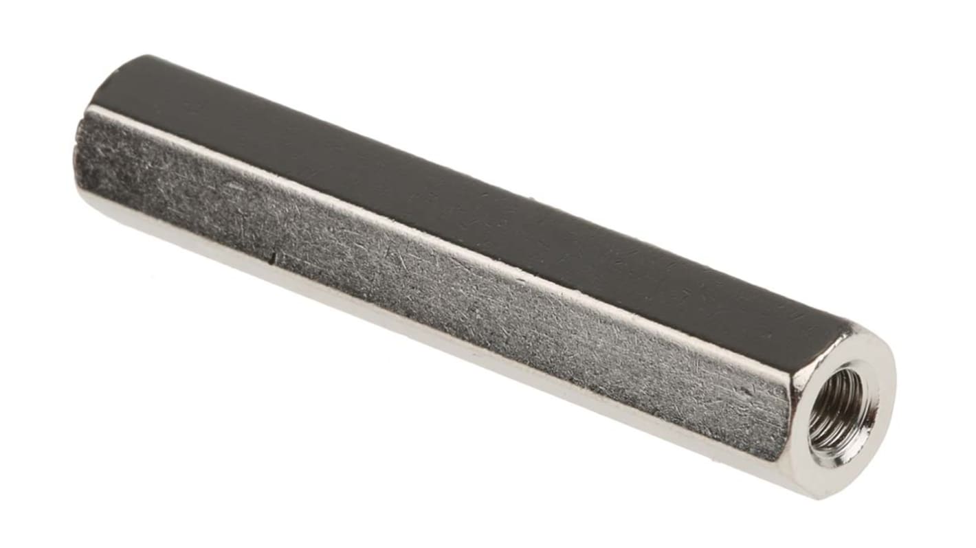 RS PRO Standoff, M4 x M4 Thread, 40mm Body, Brass, Female/Female | RS