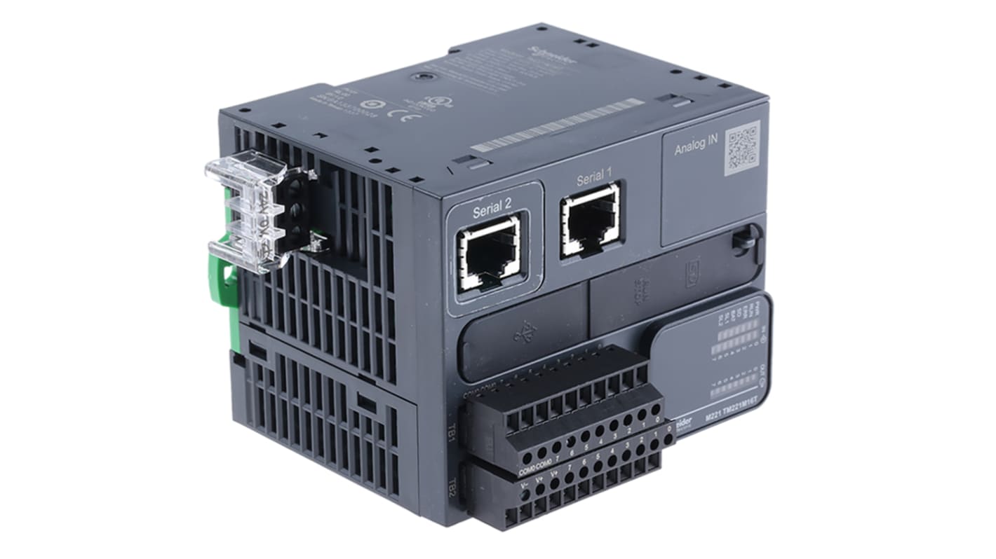 TM221M16T | Schneider Electric Modicon M221 Series PLC CPU, Digital ...