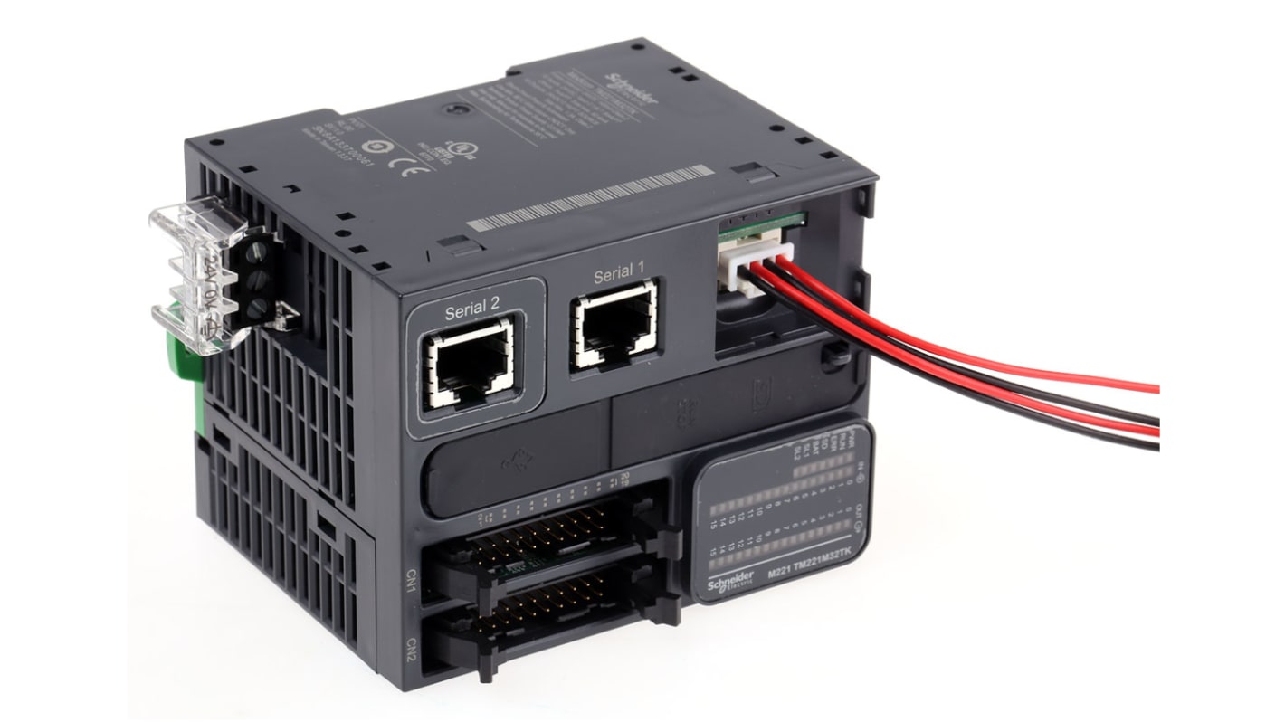 TM221M32TK | Schneider Electric Modicon M221 Series PLC CPU, 24 V dc ...