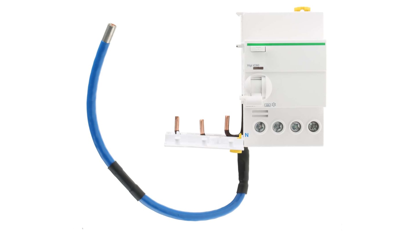 A9V02763 | Schneider Electric Vigi RCD, 63A, 4 Pole, 30mA, 400/415V ac | RS