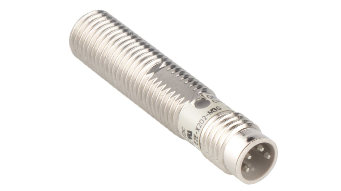 E2E-X2D2-M3G | Omron Inductive Barrel-Style Proximity Sensor, M8 x 1, 2 mm Detection, 12 → 24 V ...
