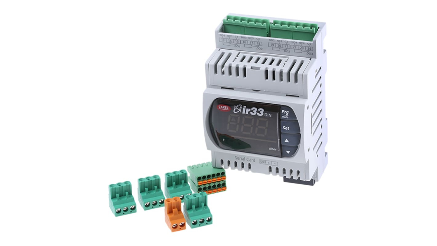 DN33Z9MR20 | Carel DN33 On/Off Temperature Controller, 110 x 70mm, 4 ...