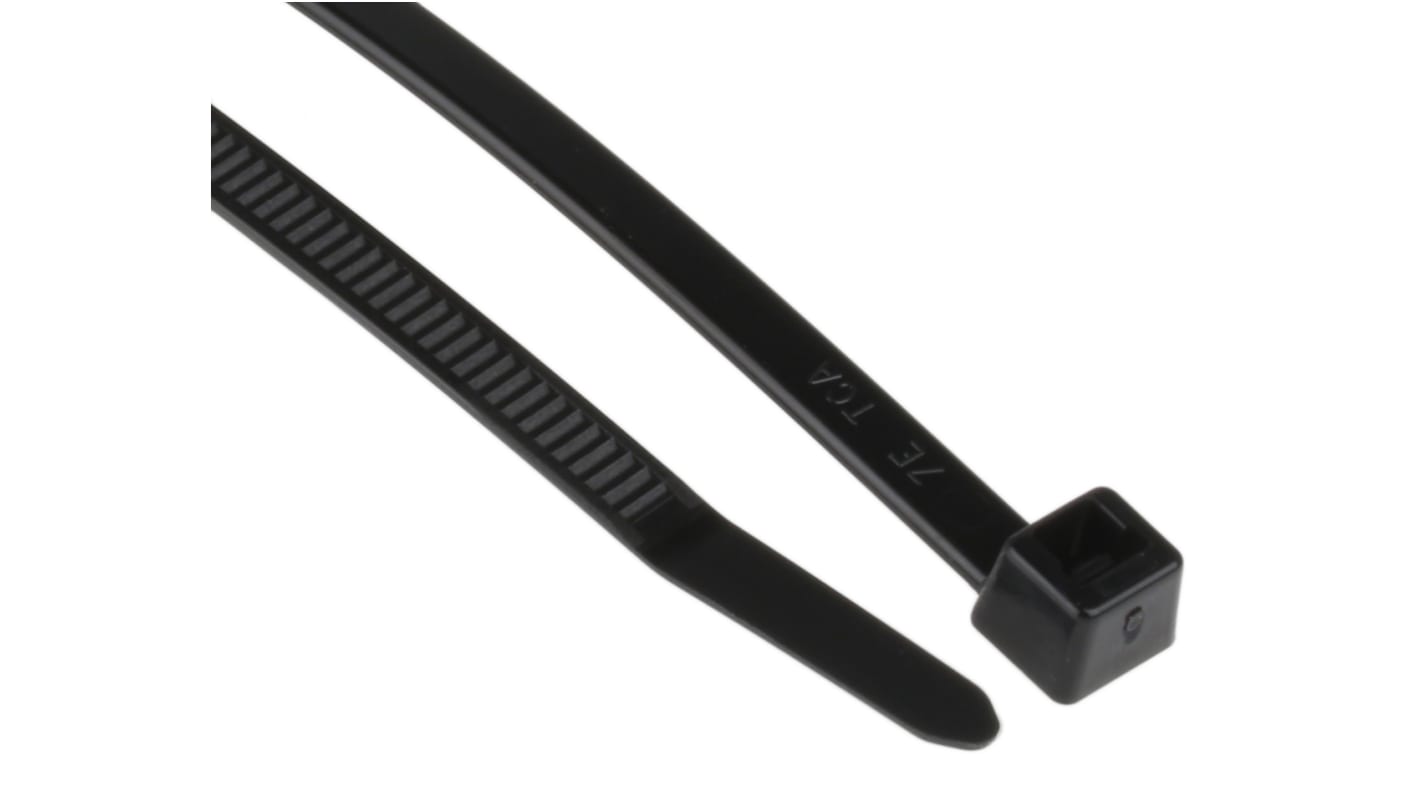 111-05850 T50S-PA66HS-BK | HellermannTyton Cable Tie, Inside Serrated, 150mm x 4.6 mm, Black ...