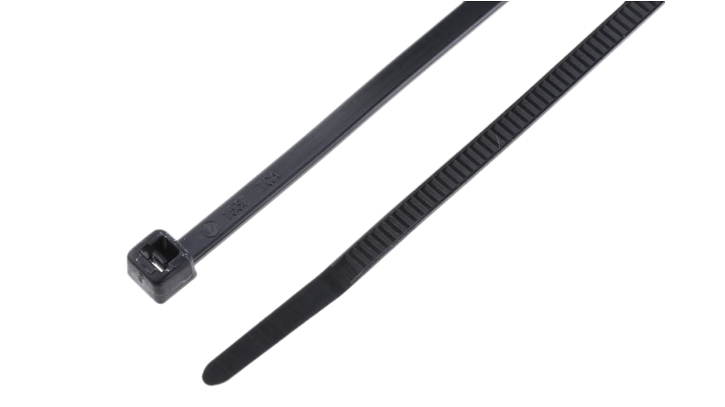 111-03050 T30R-PA66HS-BK | HellermannTyton Cable Tie, Inside Serrated, 150mm x 3.5 mm, Black ...
