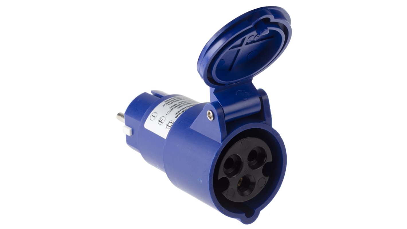 610.383 | Scame IP54 Blue Industrial Power Connector Adapter Socket ...