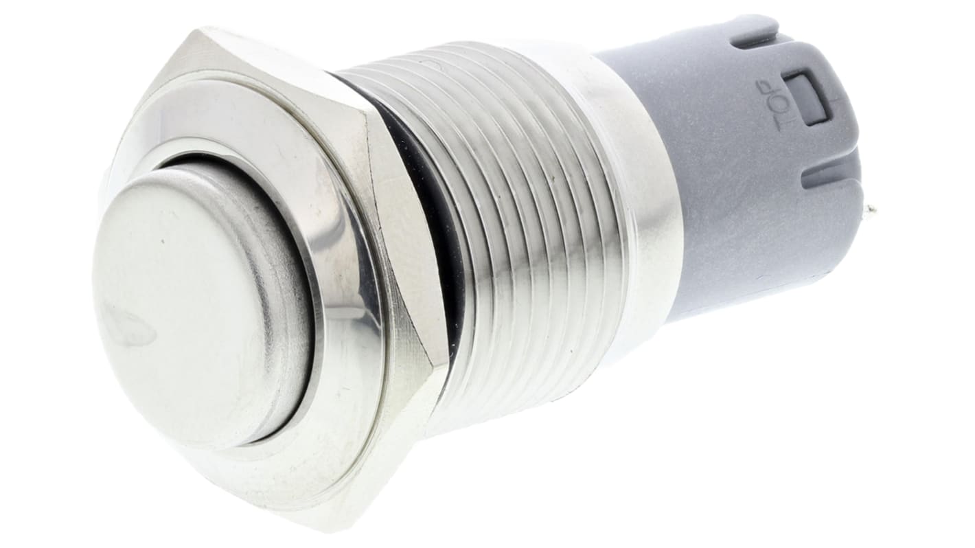 RS PRO Push Button Switch, Momentary, Panel Mount, 16mm Cutout, SPDT ...