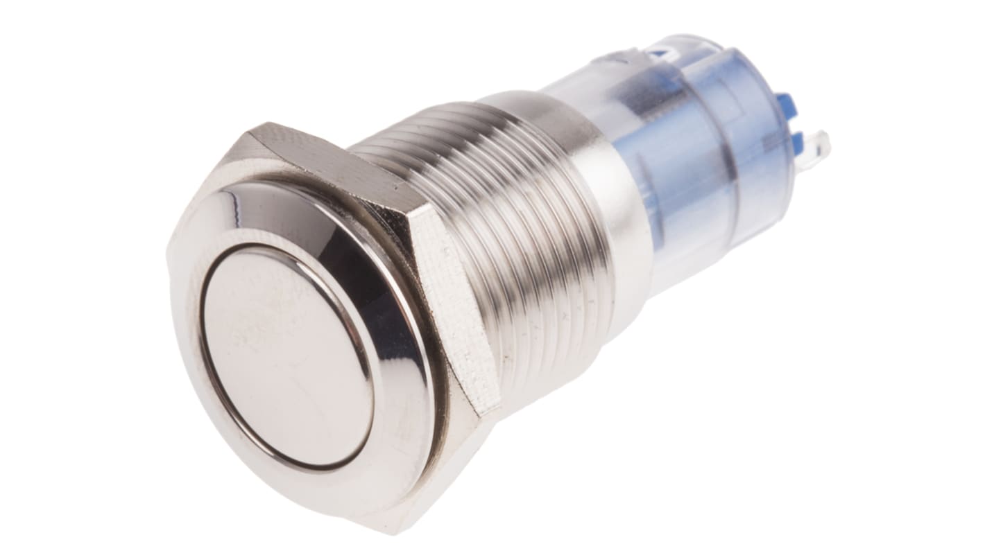 RS PRO Push Button Switch, Momentary, Panel Mount, 16mm Cutout, SPDT ...