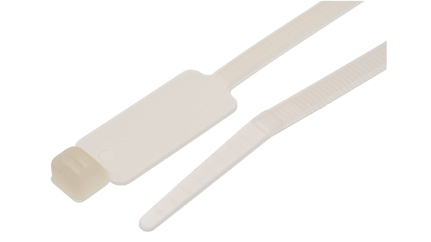 RS PRO Cable Tie Cable Markers, Natural | RS