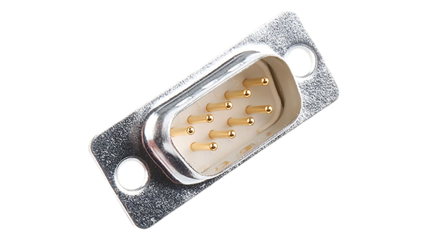 F09P0G2 / 1727040160 | FCT from Molex F 9 Way Panel Mount D-sub Connector Plug, 2.84mm Pitch | RS