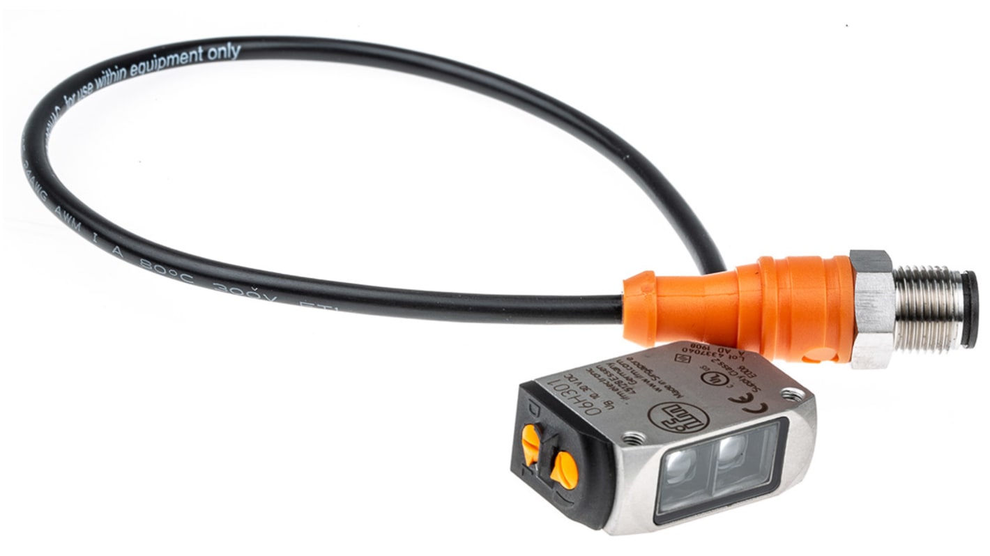 O6H301 | ifm electronic Diffuse Photoelectric Sensor, Block Sensor, 2 mm → 200 mm Detection ...