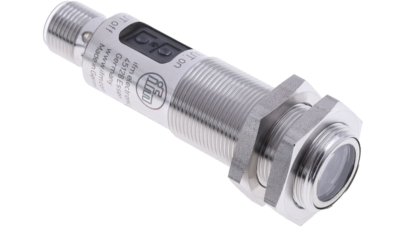 OGE500 | ifm electronic Through Beam Photoelectric Sensor, Barrel Sensor, 25 m Detection Range | RS