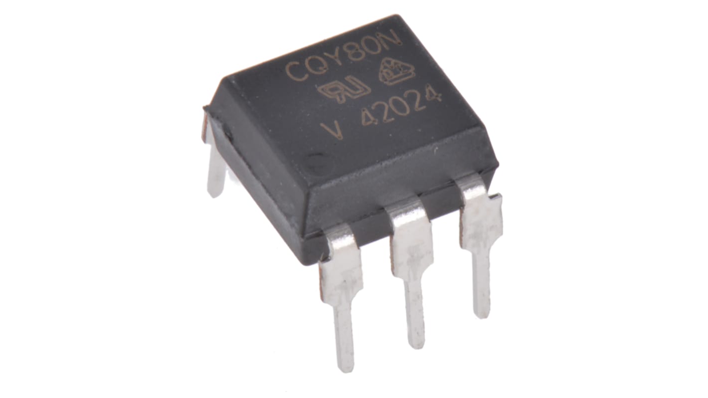 Vishay, CQY80N DC Input Phototransistor Output Optocoupler, Through Hole, 6-Pin DIP | RS
