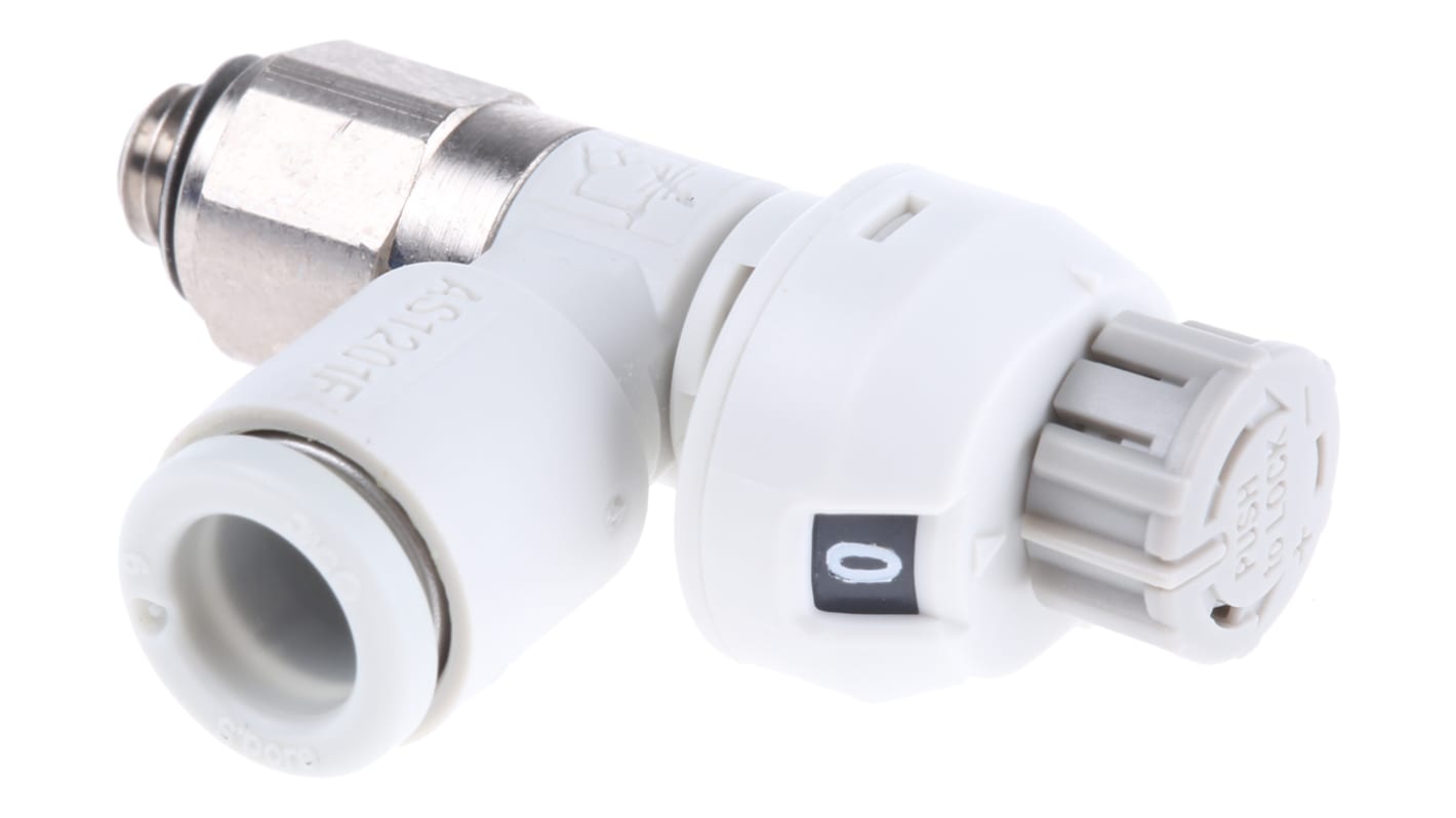 AS1201FS-M5-06 | SMC AS Series Threaded Speed Controller, M5 x 0.8 Male ...