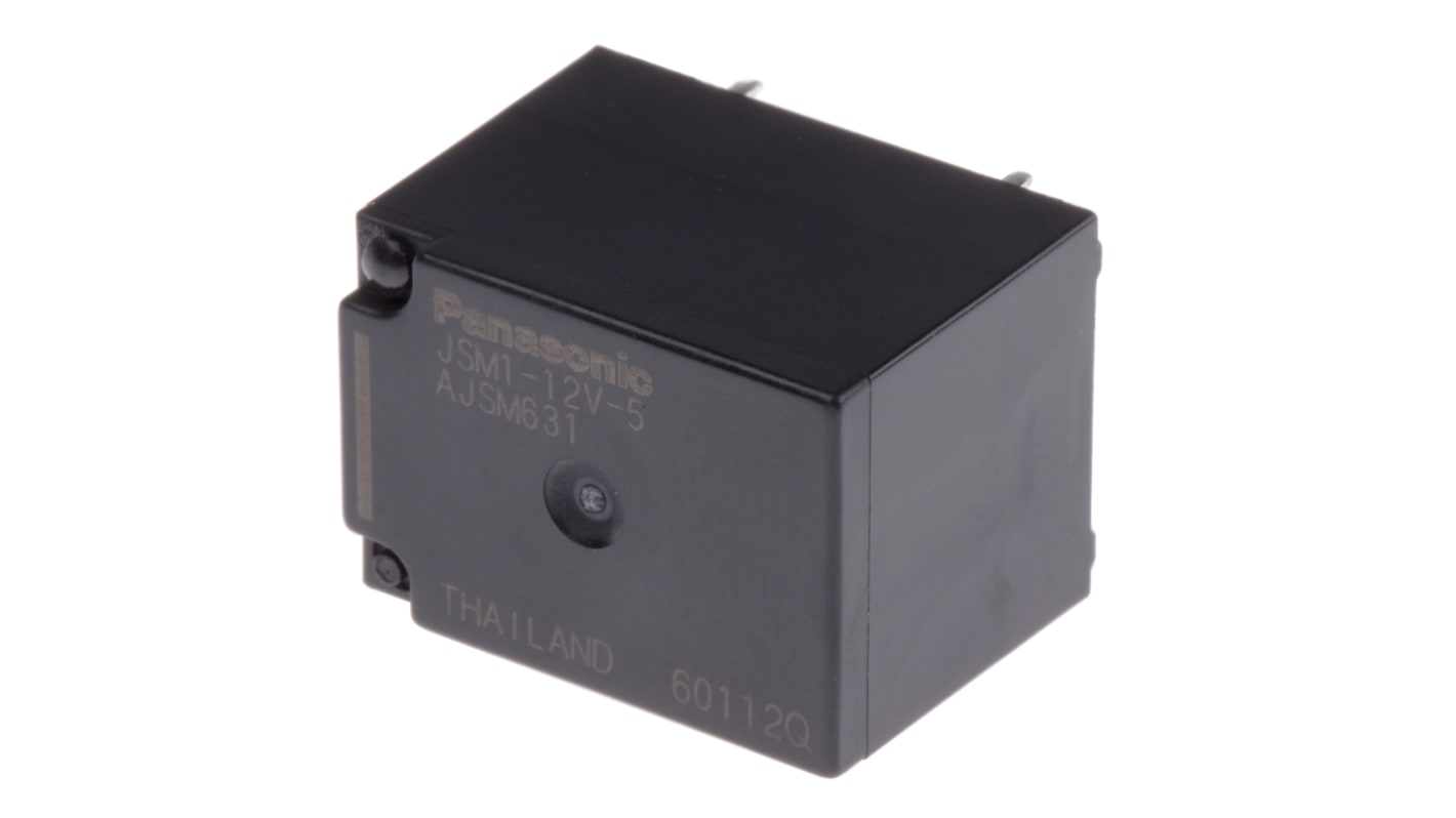 JSM1-12V-5 | Panasonic PCB Mount Automotive Relay, 12V dc Coil, 15A ...