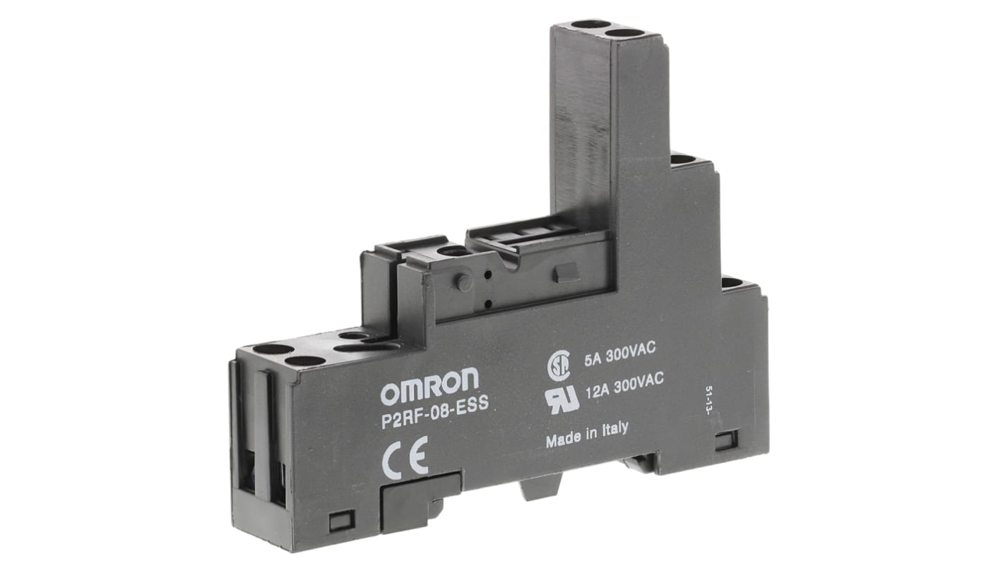 P2RF-08E-SS | Omron P2RF 250V ac DIN Rail Relay Socket, for use with ...