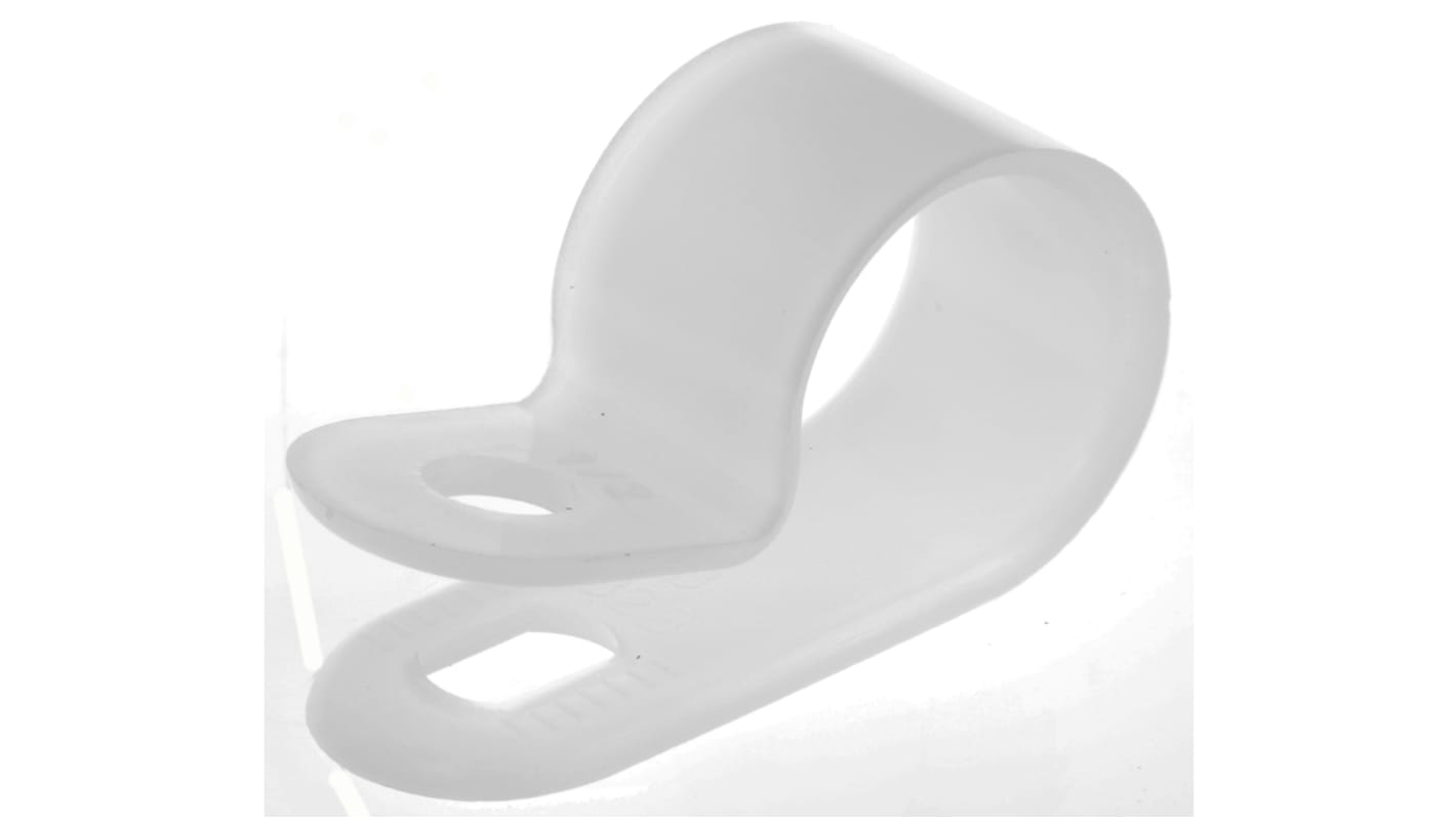 RS PRO Natural Nylon P Clamp, 12.7mm Max. Bundle | RS