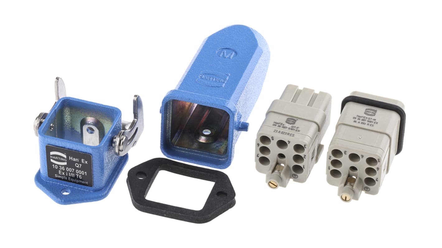 10 36 007 0001 | Conector de potencia HARTING Han Ex Hembra a Macho de ...