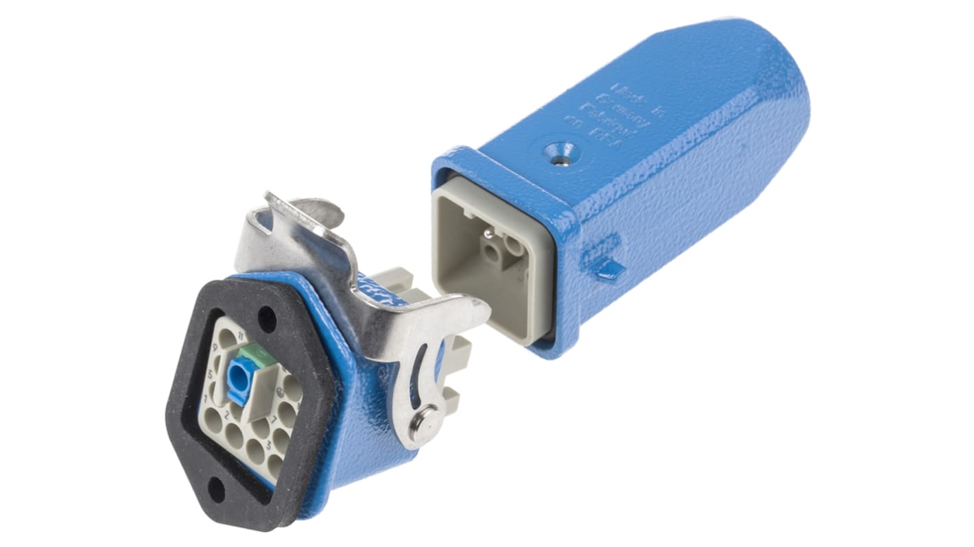 10 36 012 0001 | HARTING Connector Set, 12 Way, 10A, Female to Male ...