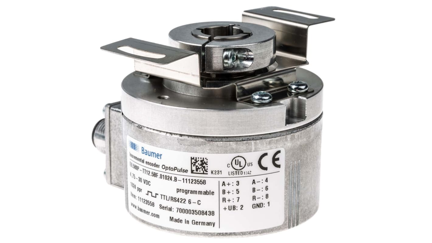 EIL580P-TT12.5BF.01024.B | Encoder incremental Baumer serie EIL580P, 1 → 65536 impulsos/rev ...