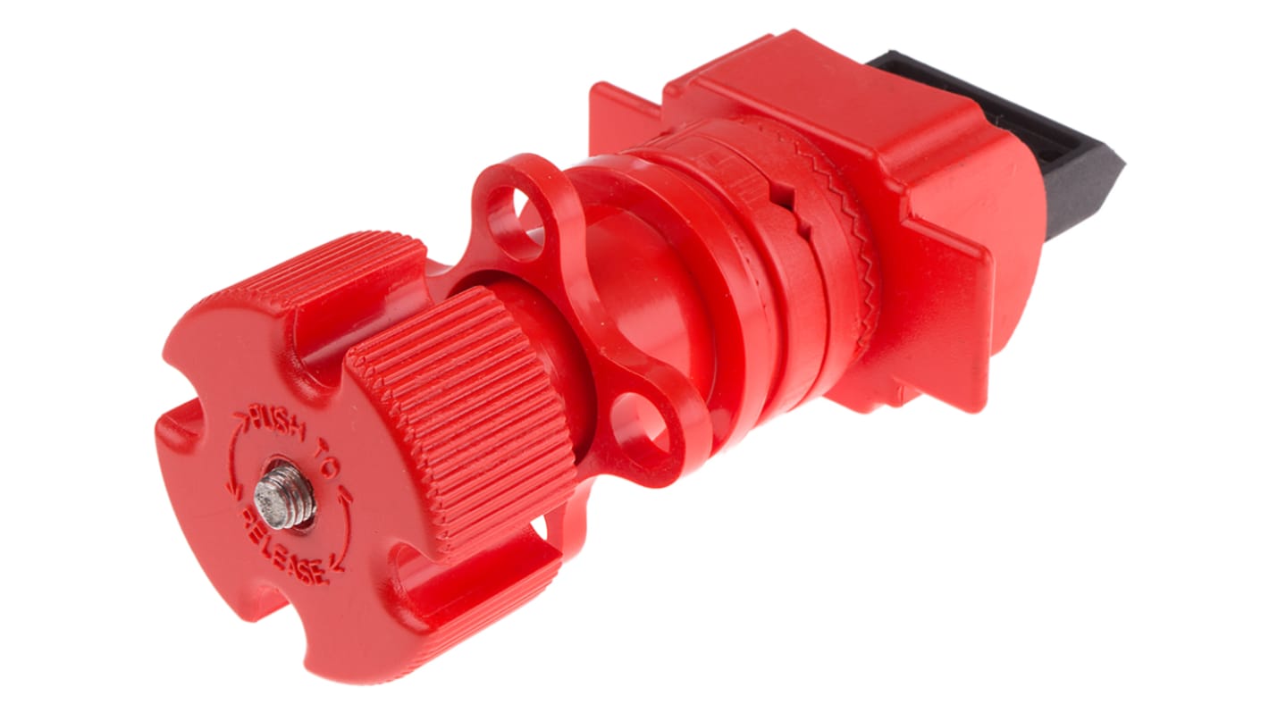 RS PRO Red 4-Lock PVC/Stainless Steel Universal Valve, 10mm Shackle ...
