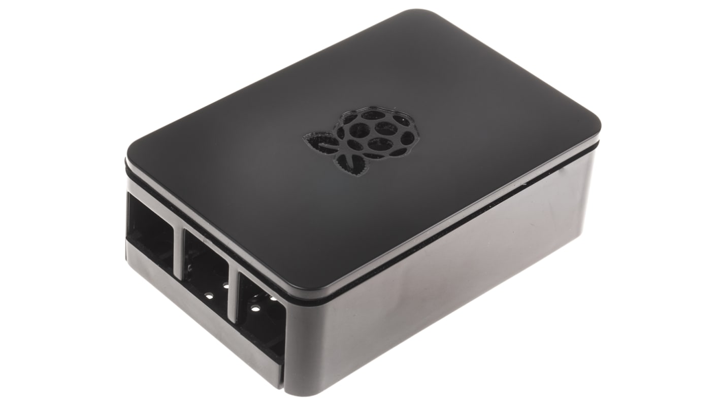 RS PRO ABS Case for use with Raspberry Pi 2 B, Raspberry Pi B+ in Black | RS