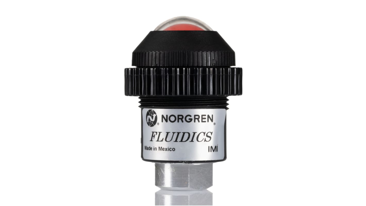 5VS-412-800 | Norgren Green, Red Panel Mounting Visual Indicator, 8 ...