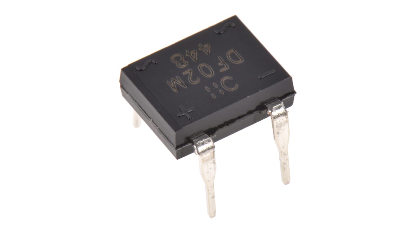 DF02M | Diodes Inc Bridge Rectifier, 1A, 200V, 4-Pin | RS