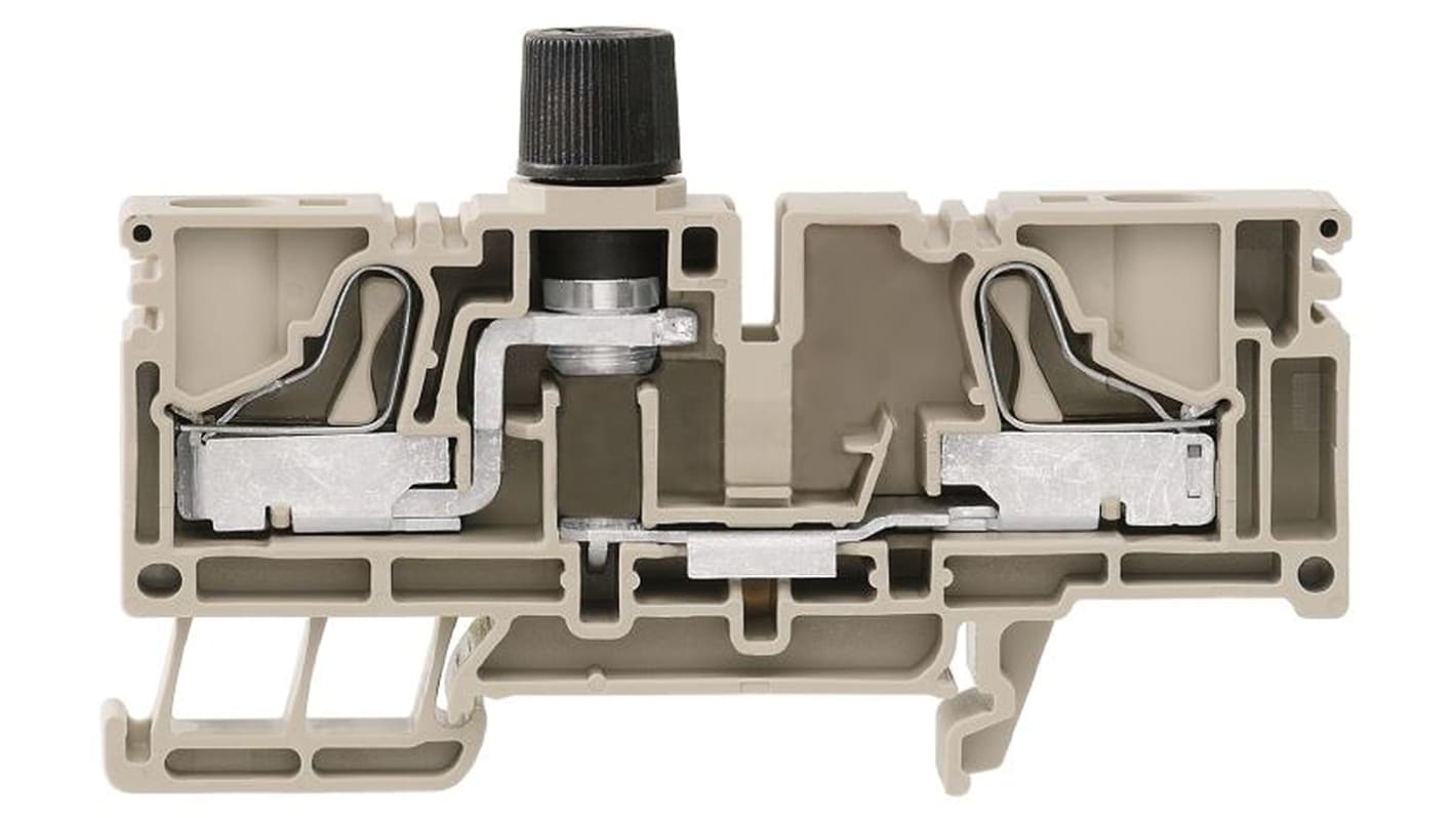 PSI 6/10-1083050000 | Weidmuller P Series Beige Fused DIN Rail Terminal ...