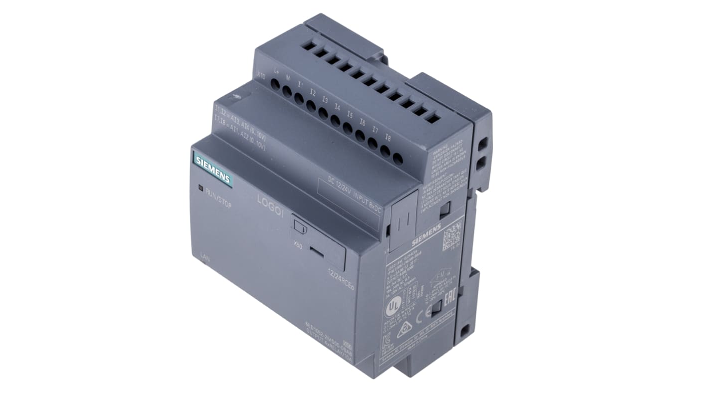 6ED1052-2MD00-0BA8 | Siemens LOGO! 8 Logic Module, 12 → 24 V dc Relay ...