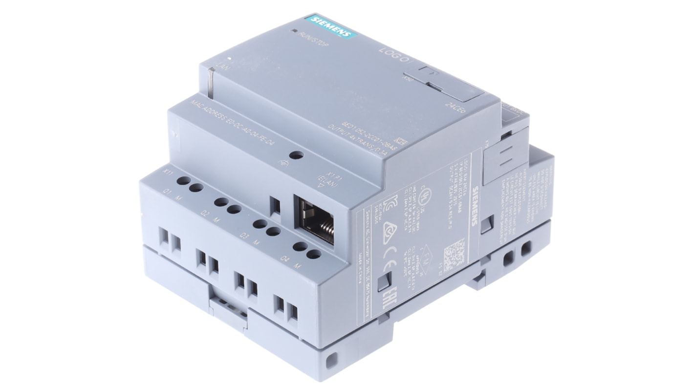 6ED1052-2CC01-0BA8 | Siemens LOGO! 8 Logic Module, 24 V dc Digital, 8 x ...