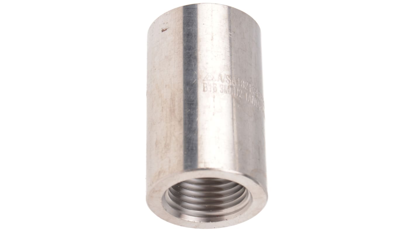 RS PRO Stainless Steel Pipe Fitting, Straight Circular Coupler, Female ...