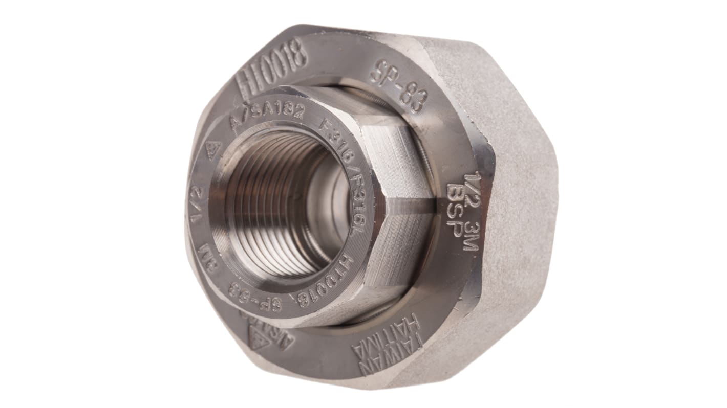 RS PRO Stainless Steel Pipe Fitting, Straight Octagon Union, Female Rc ...
