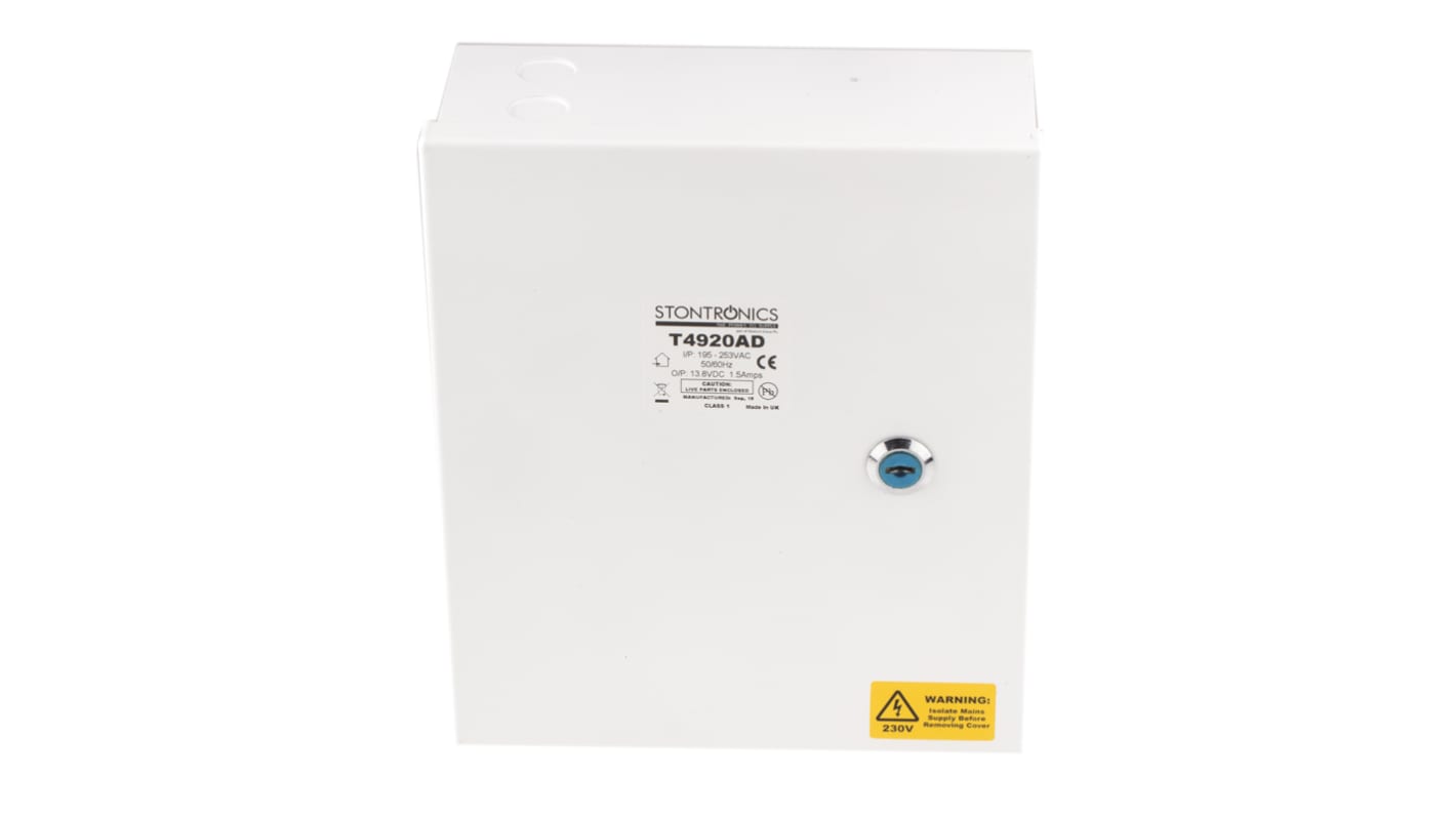RS PRO Battery Backed Power Supply, 13.8V dc, 1.5A, 20W, 1 Output, 195 ...
