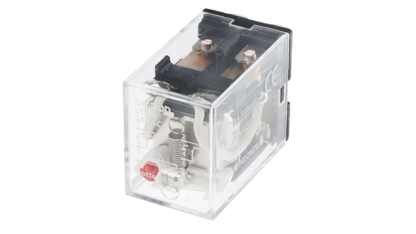 LY2N AC24 | Omron Plug In Power Relay, 24V ac Coil, 10A Switching ...