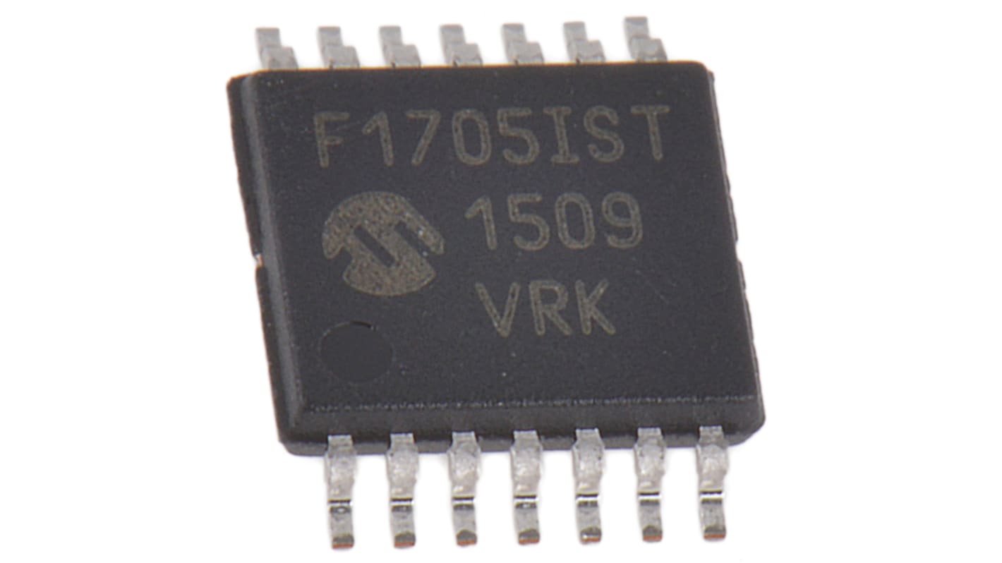 Microchip PIC16F1705-I/ST, 8bit PIC Microcontroller, PIC16F, 32MHz, 8192 words Flash, 14-Pin ...