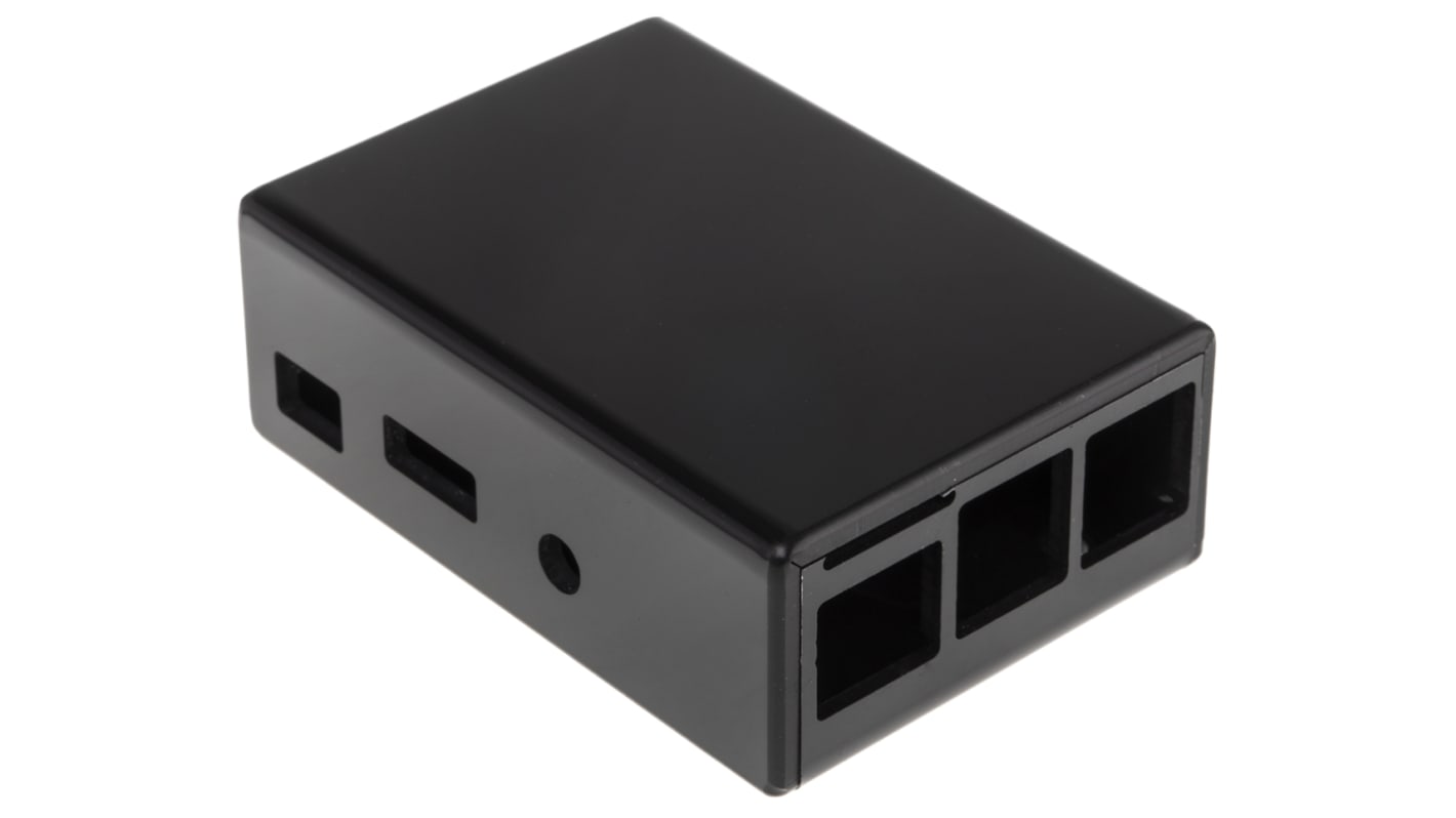 RS PRO ABS Case for use with Raspberry Pi 2 B, Raspberry Pi B+ in Black | RS