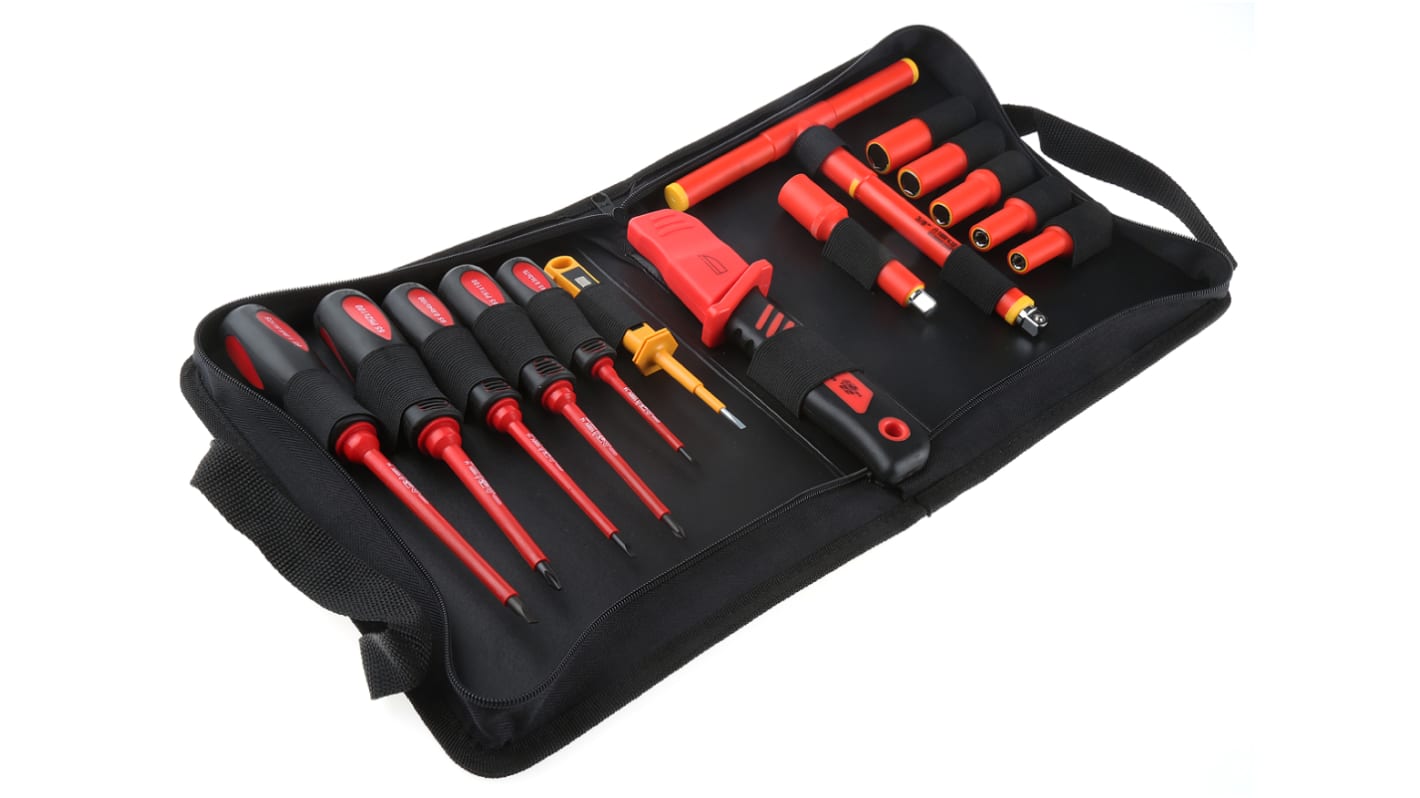 RS PRO 14 Piece Engineers Tool Kit, VDE Approved | RS