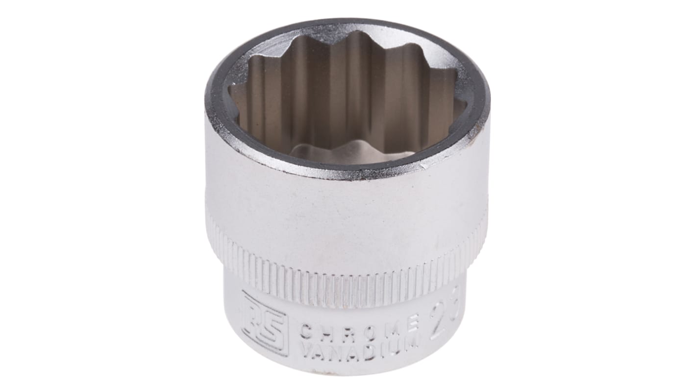 RS PRO 3/8 in Drive 23mm Standard Socket, 12 point | RS