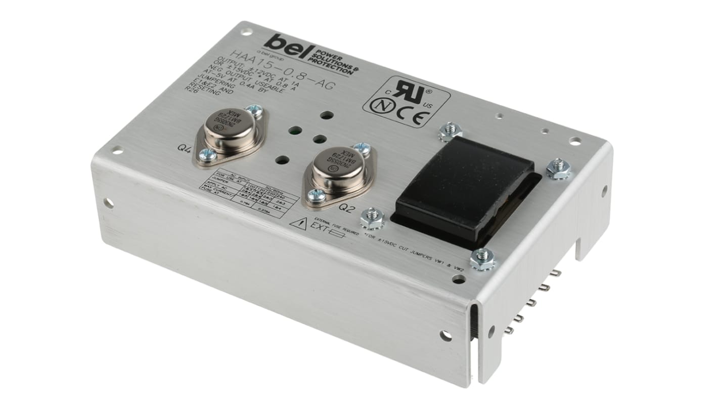 HAA15-0.8-AG | BEL POWER SOLUTIONS INC Open Frame Linear Power Supply ...